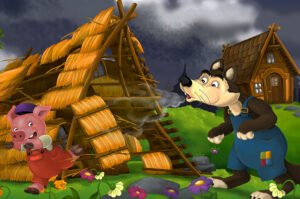 De qué trata el cuento de Los Tres Cerditos y el Lobo Feroz
